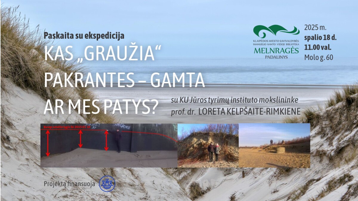 Paskaita su ekspedicija „Kas „graužia“ pakrantes – gamta ar mes patys ...